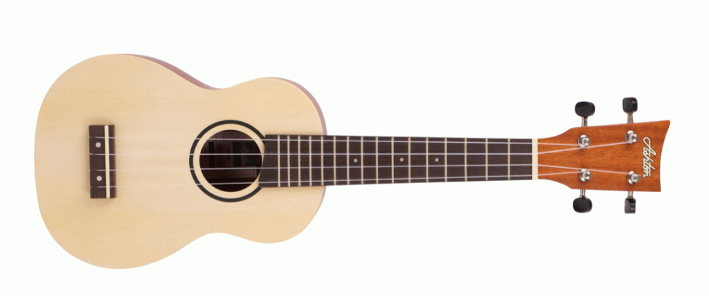 Ashton UKE200SP Soprano Ukulele Spruce Top - ROAR!!! MUSIC